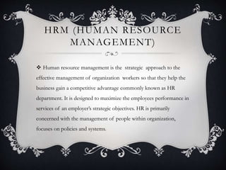 Human resource management at amazon | PPTX