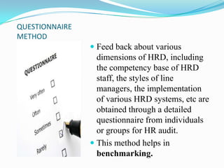 Human resource management audits | PPTX