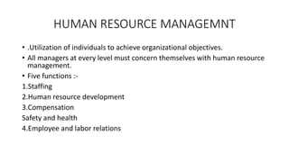 Human resource management basics | PPT