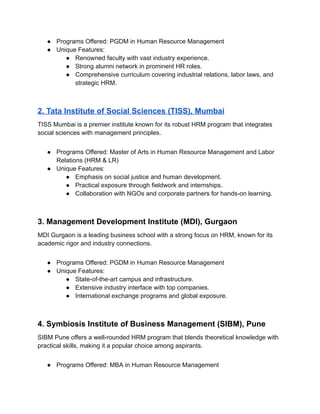 Human Resource Management Colleges in India.pdf