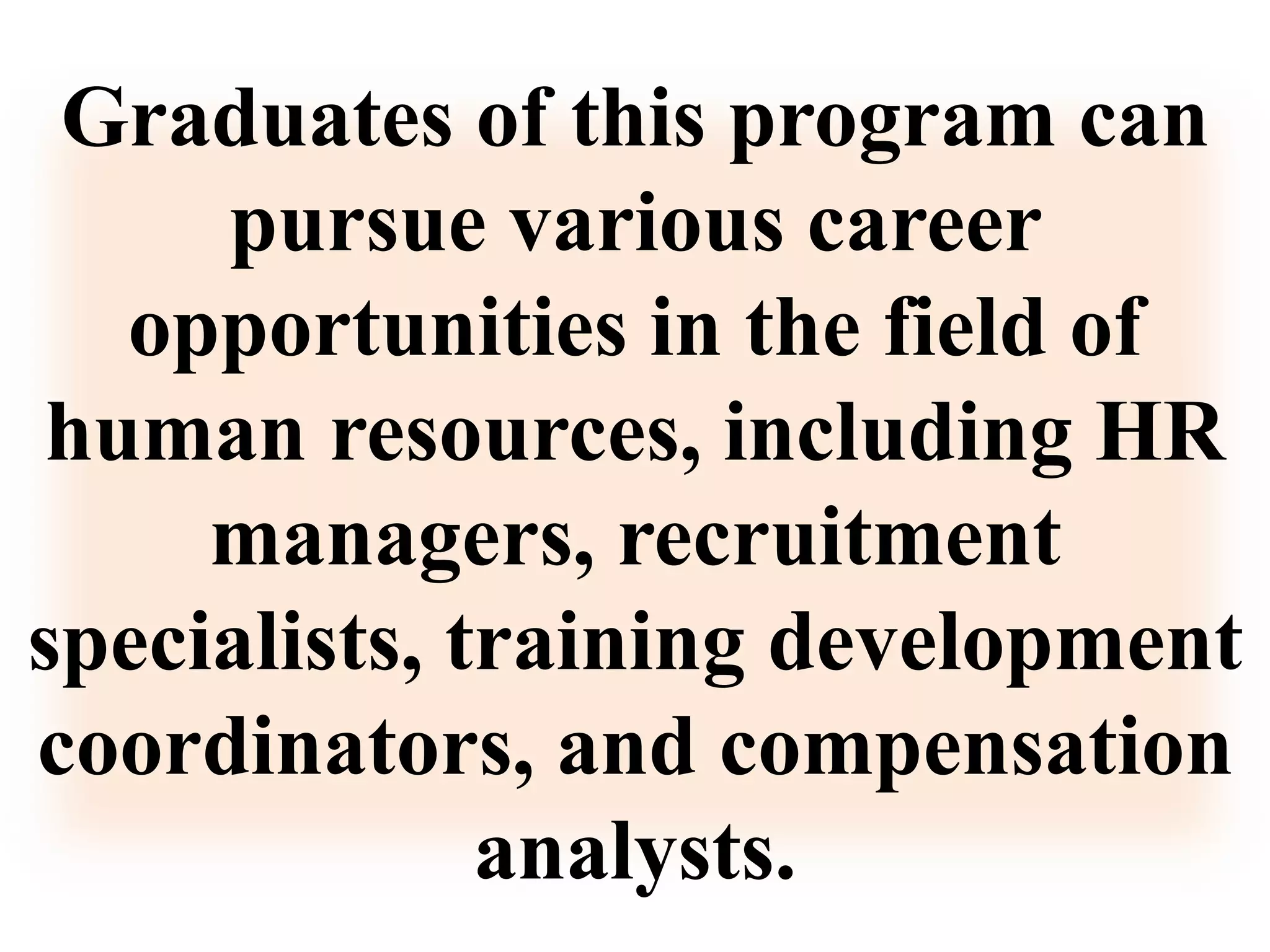 Human Resource Management Degree Program | PPTX | Human Resources ...