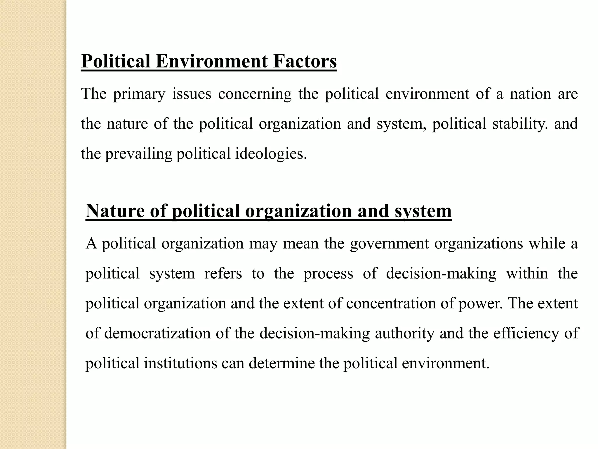 HUMAN RESOURCE MANAGEMENT EXTERNAL AND INTERNAL ENVIRONMENT | PPTX