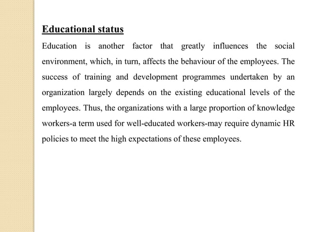 HUMAN RESOURCE MANAGEMENT EXTERNAL AND INTERNAL ENVIRONMENT | PPTX