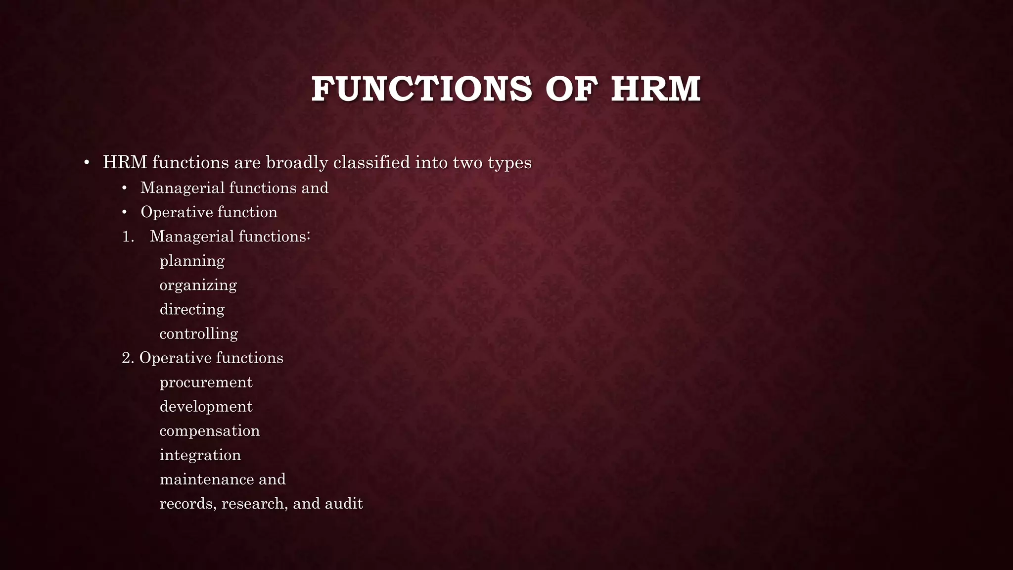 Human resource management function | PPTX