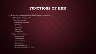 Human resource management function | PPTX | Small and Medium-sized ...