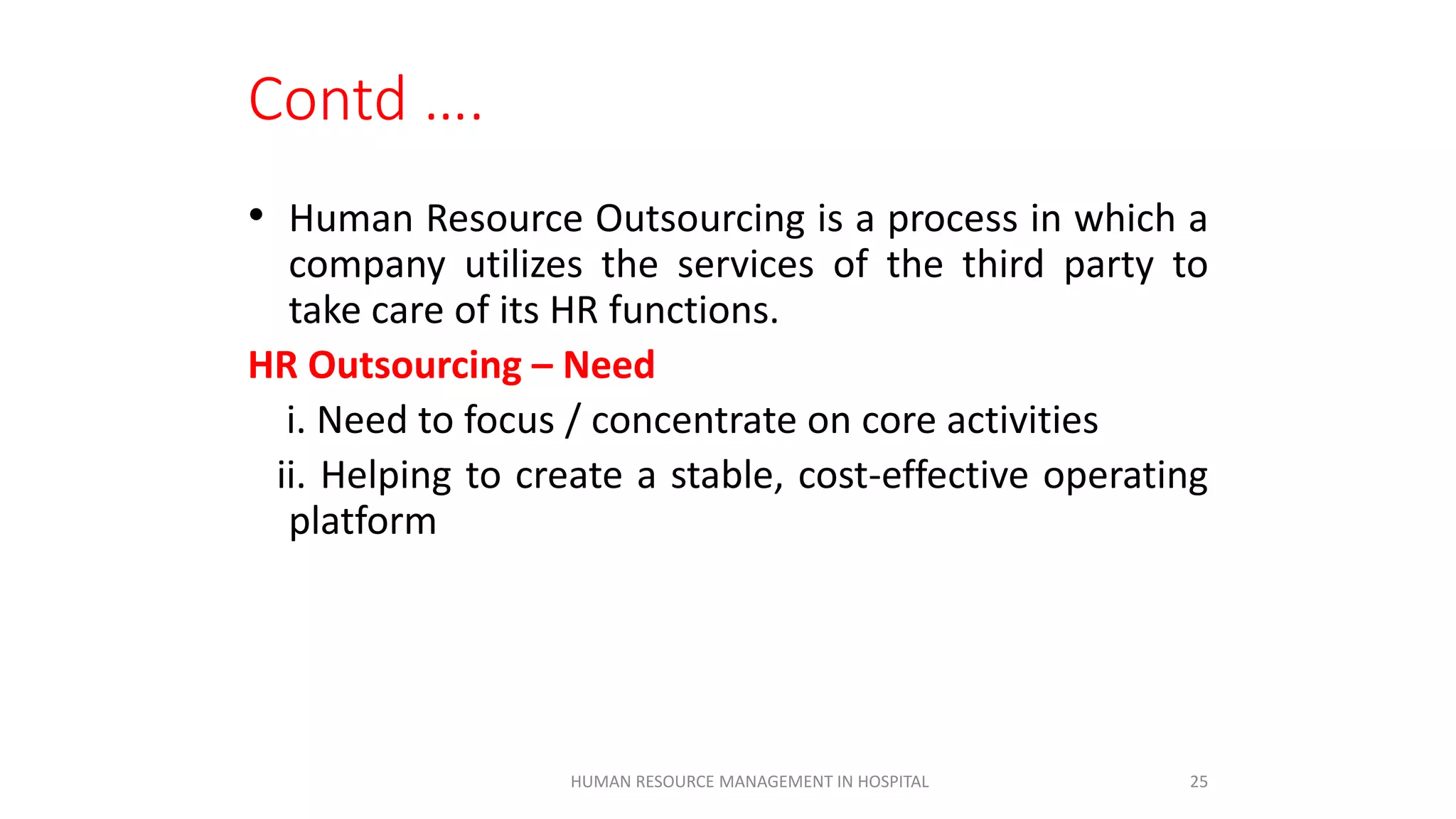 Human resource management in hospital | PPTX