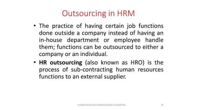 Human resource management in hospital | PPTX | Human Resources | Business