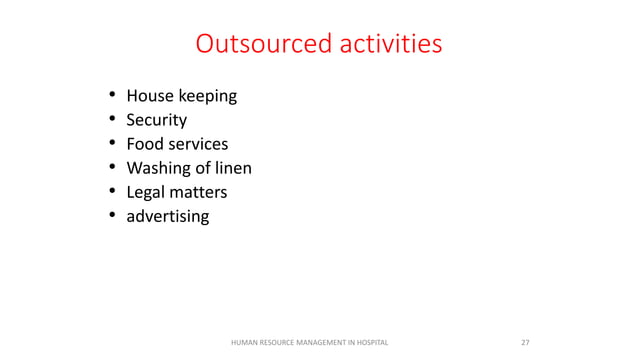 Human resource management in hospital | PPTX | Human Resources | Business