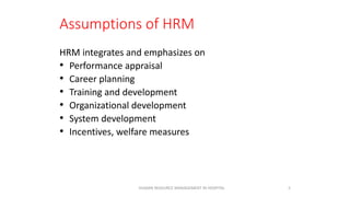 Human resource management in hospital | PPTX