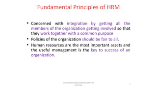 Human resource management in hospital | PPTX