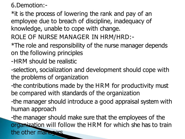 Human resource management in hospital and community services | PPTX