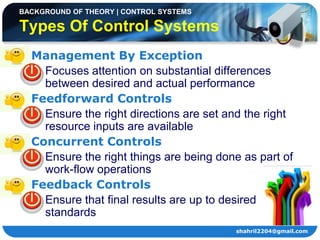 Surveillance and control in organization | PPTX