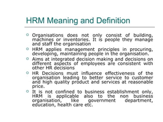 Human resource management (mba) | PPT