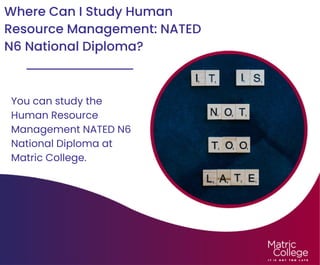 Human Resource Management NATED N6 National Diploma | PDF