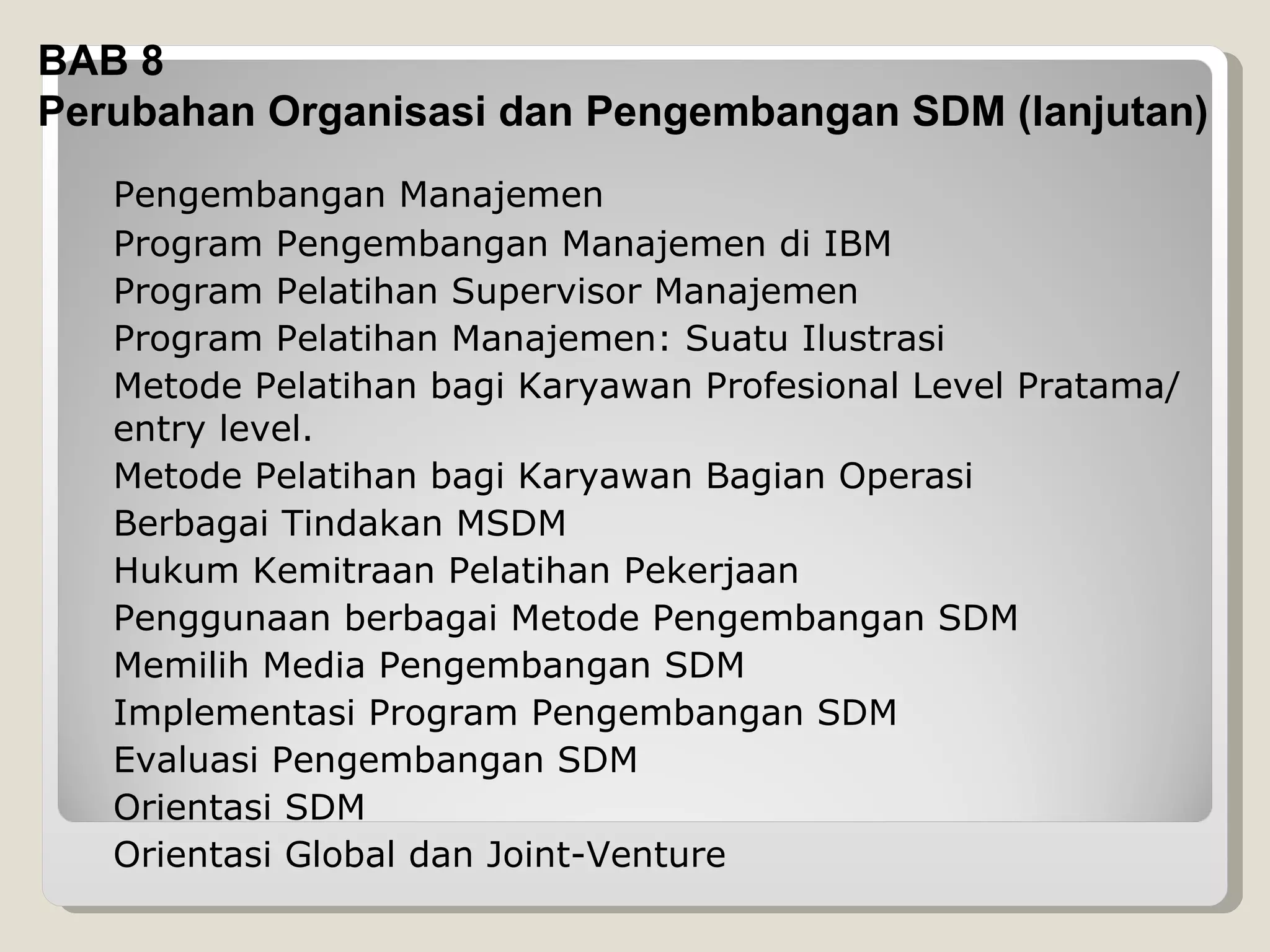 Human resource management noe ringkasan | PPT