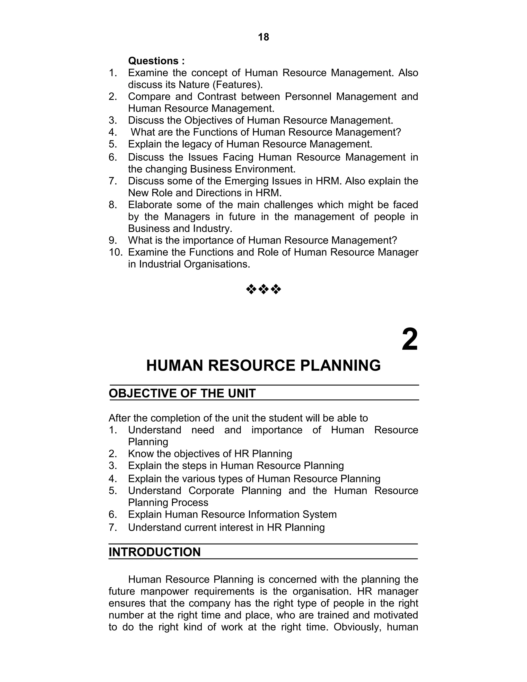 Human resource management notes | PDF