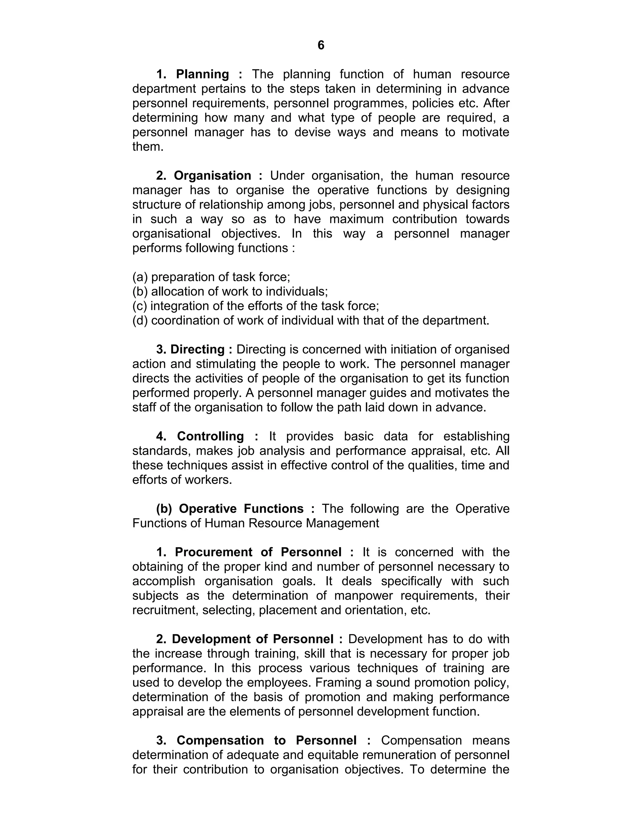 Human resource management notes | PDF