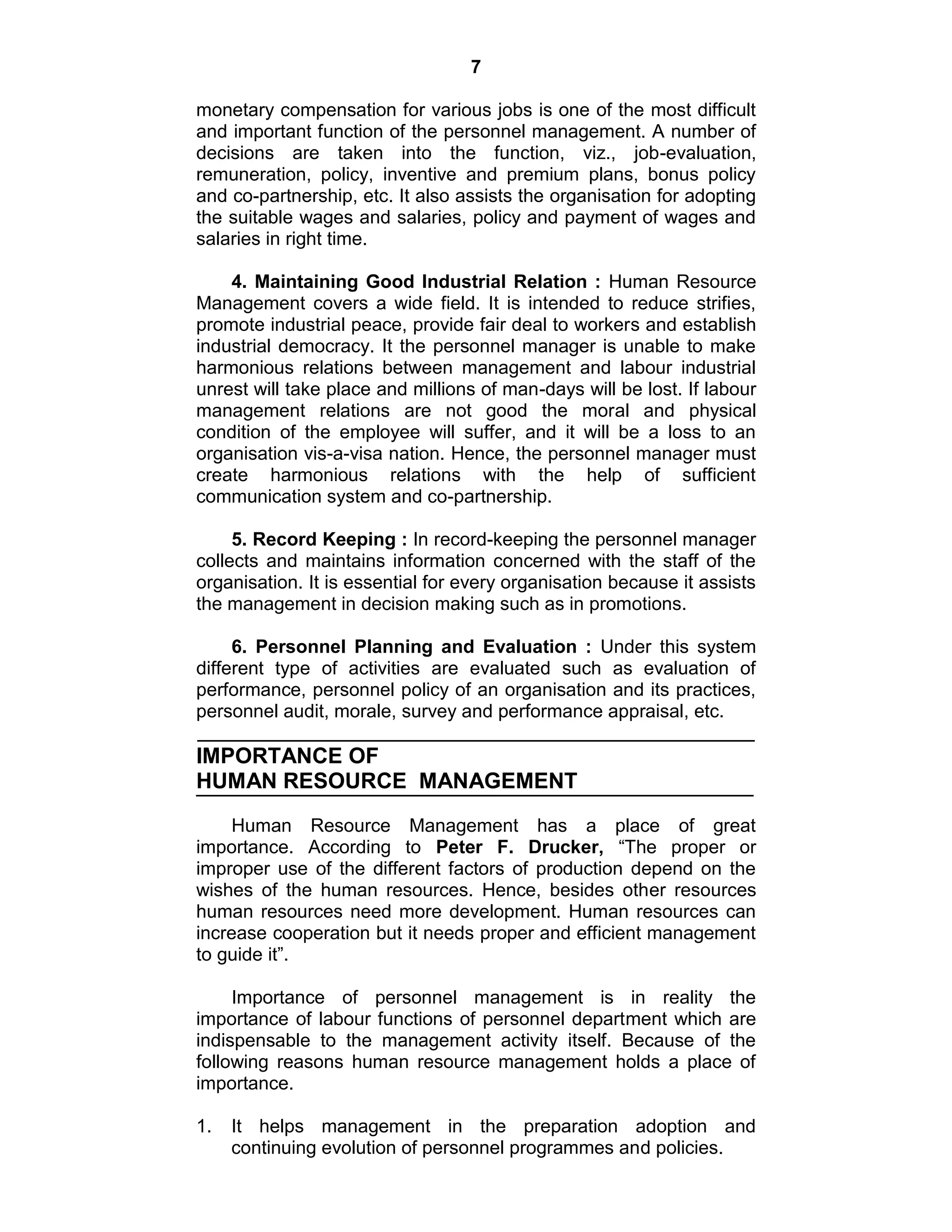 Human resource management notes | PDF