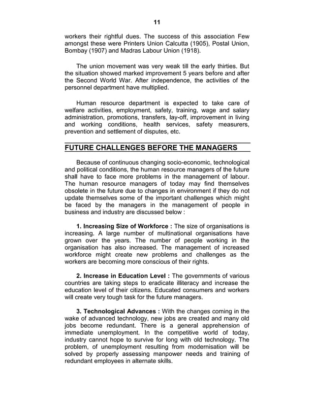 Human resource management notes | PDF