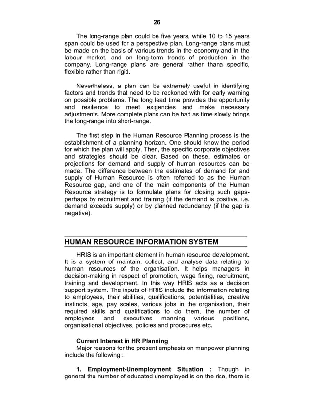 Human resource management notes | PDF