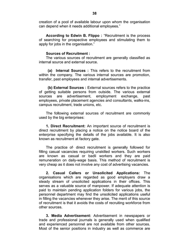 Human resource management notes | PDF