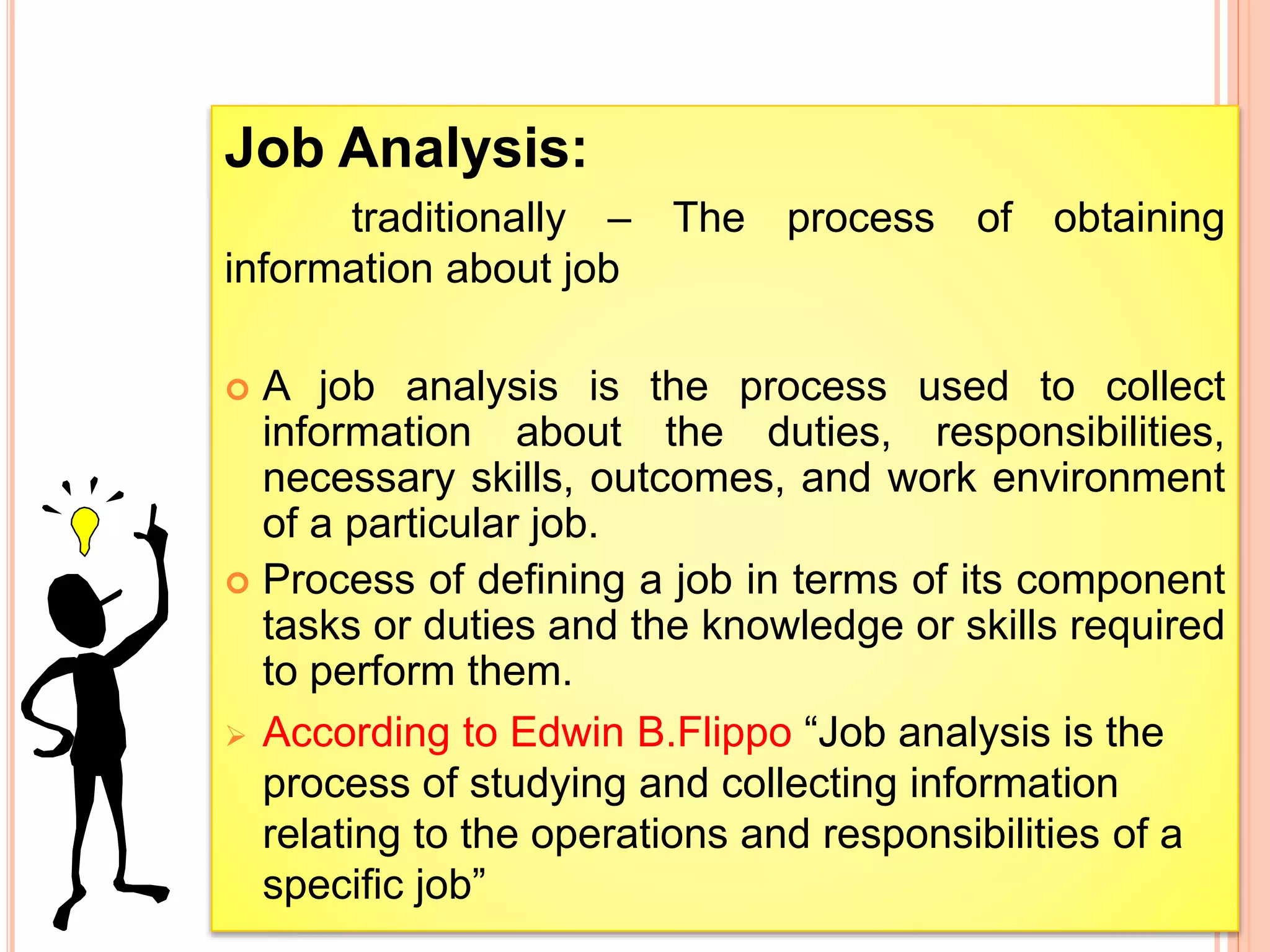 JOB ANALYSIS - PROCESS | PPTX