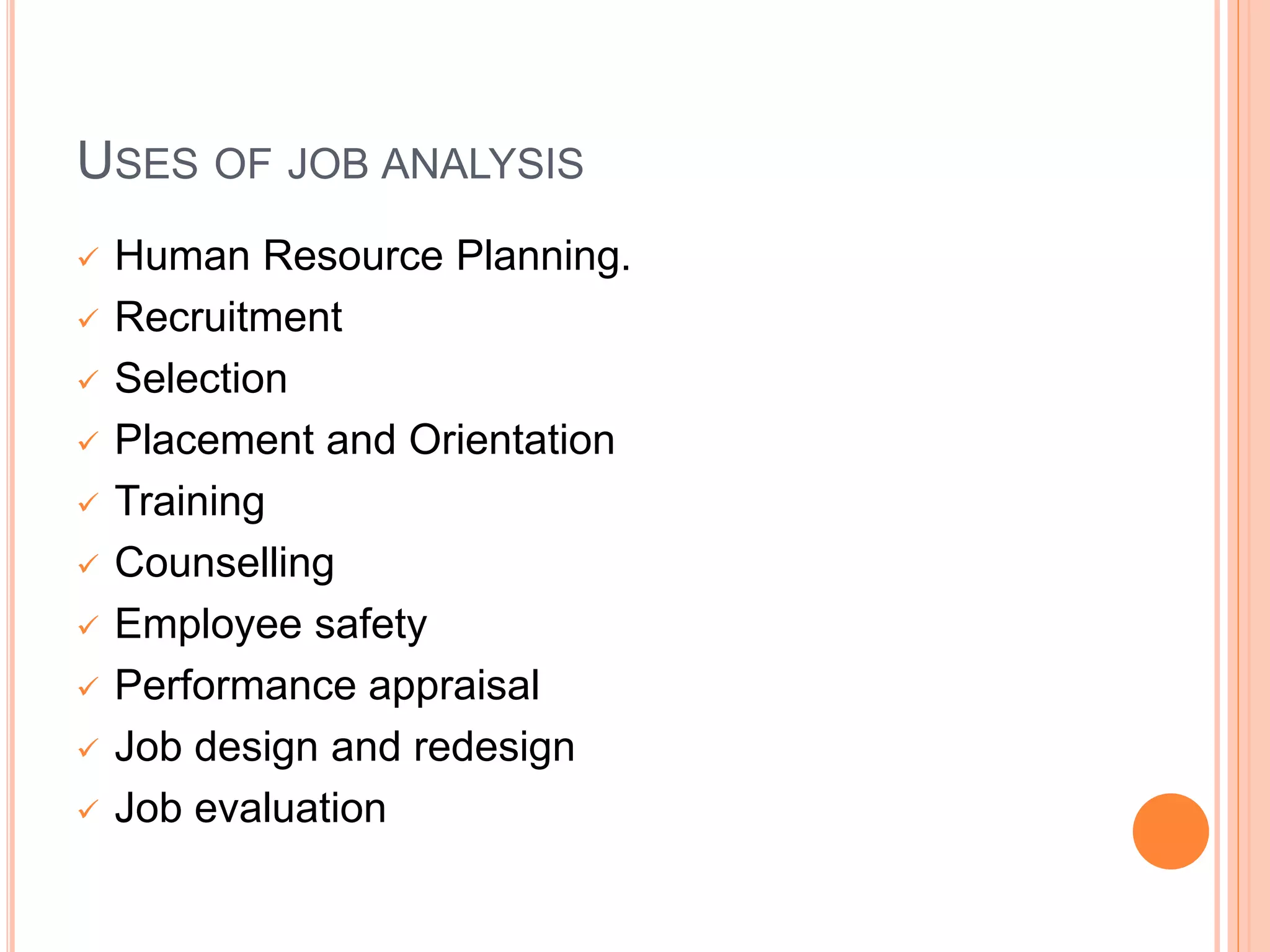 JOB ANALYSIS - PROCESS | PPTX