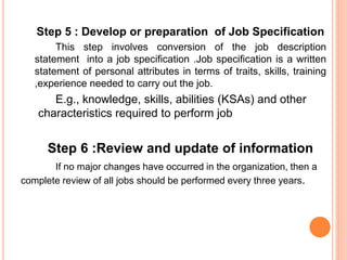 JOB ANALYSIS - PROCESS | PPTX