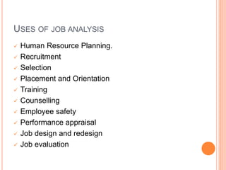 JOB ANALYSIS - PROCESS | PPTX