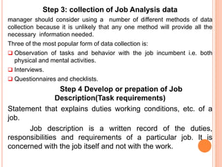 JOB ANALYSIS - PROCESS | PPTX