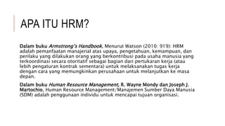 Human Resource Management | PPT | Free Download