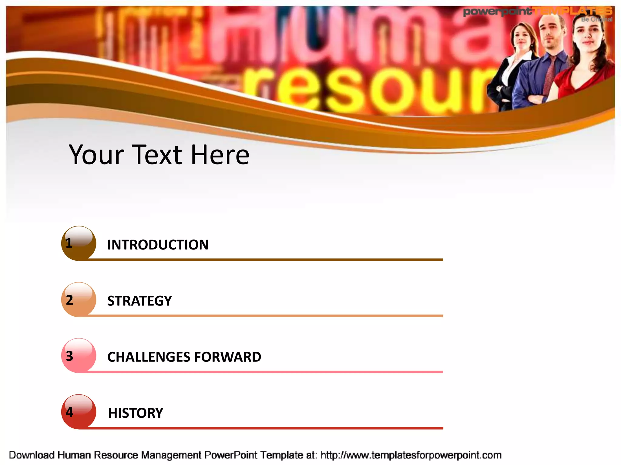 Human Resource Management Powerpoint Template -templatesforpowerpoint.com