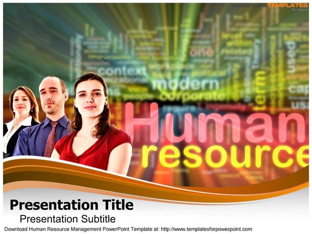 Human Resource Management Powerpoint Template -templatesforpowerpoint.com