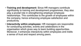 HRM Intro, definition,importance, role of hr manager etc. | PPT | Free ...