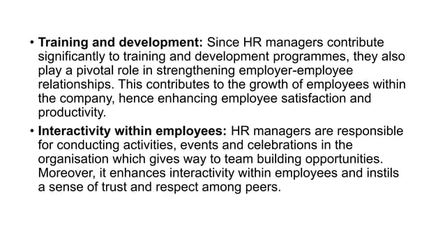 HRM Intro, definition,importance, role of hr manager etc. | PPT | Free ...