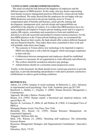Human Resource Management Practices and Employees’ Satisfaction ...