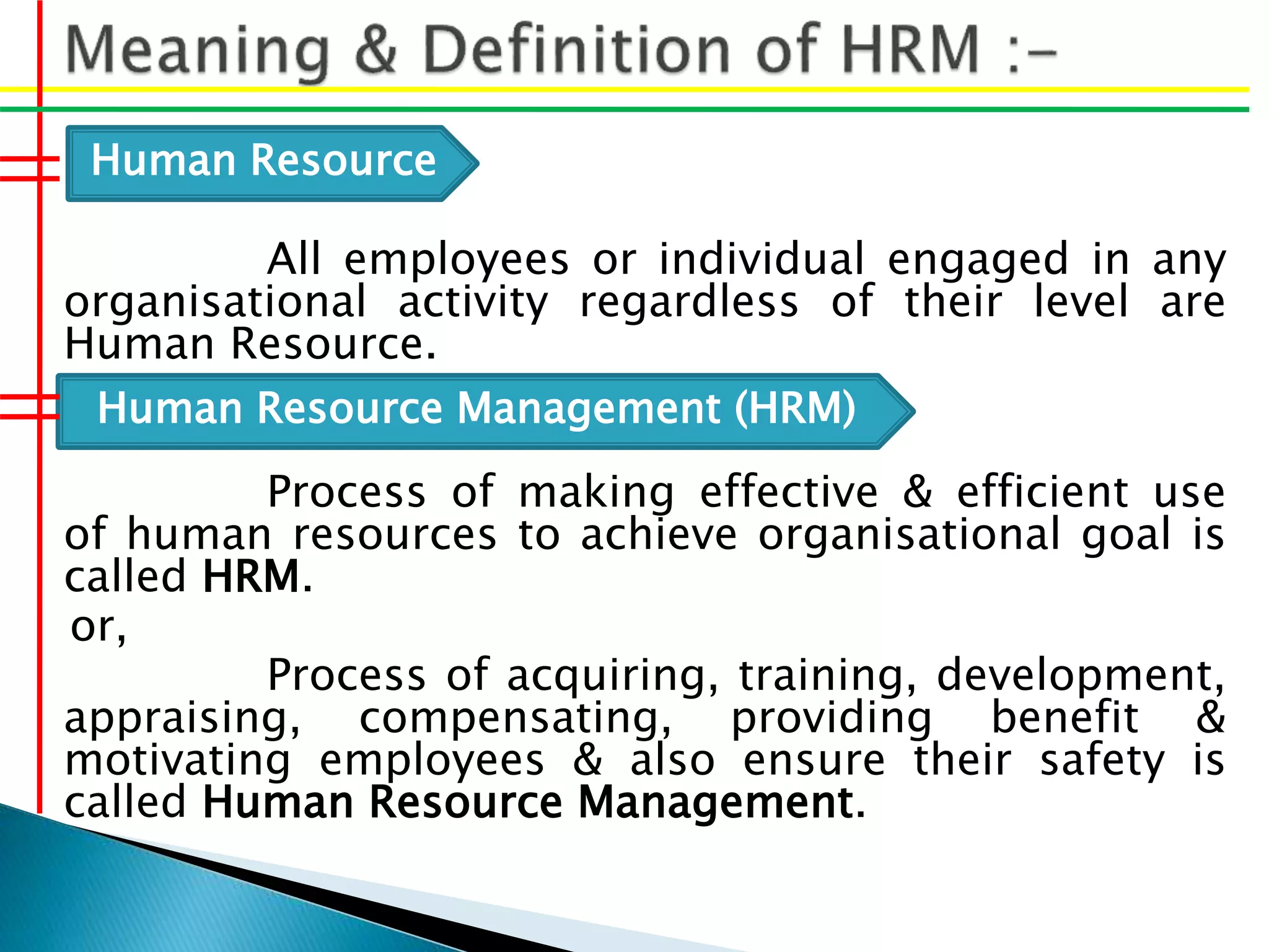Perspective of Human resource management | PPTX