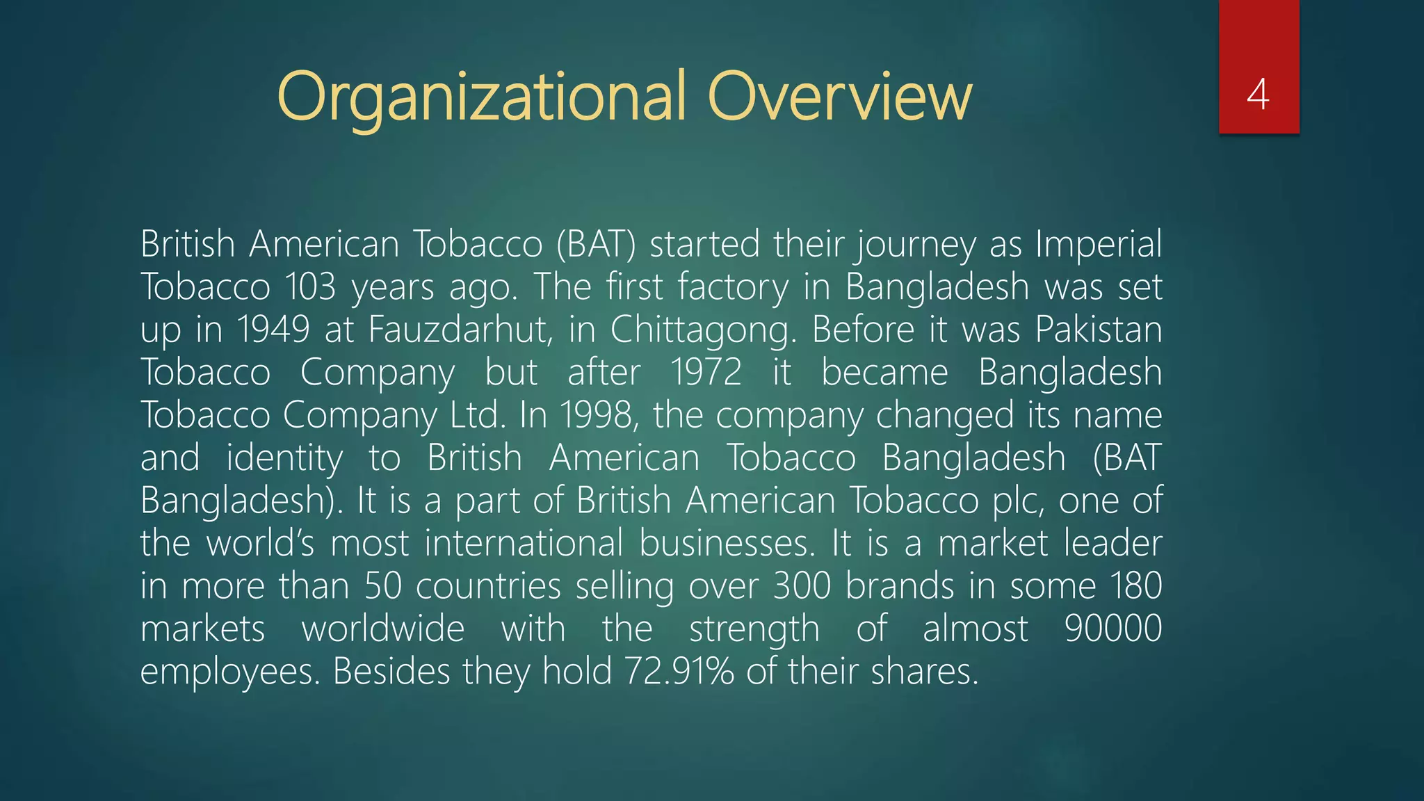 Human resource management process of british american tobacco ...