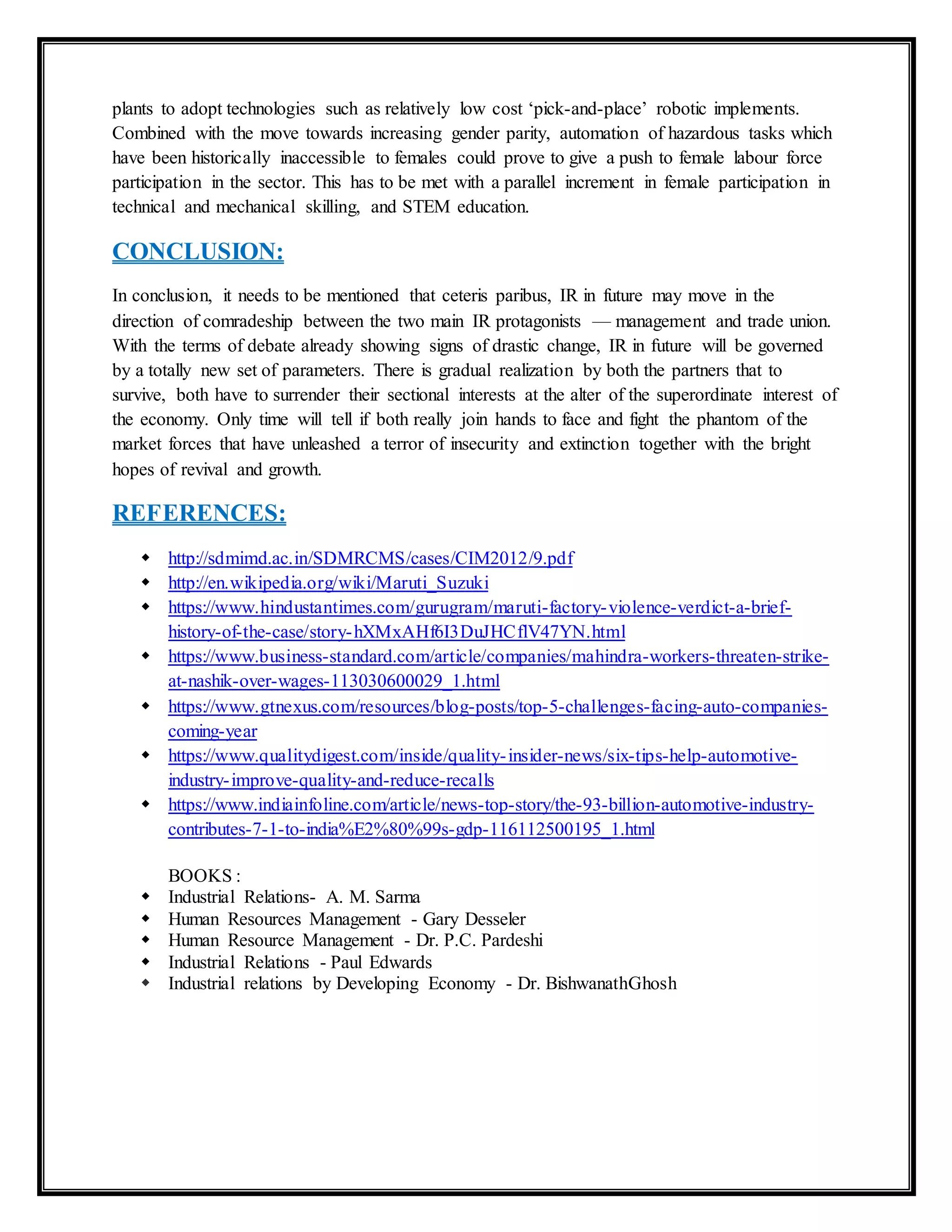 Human resource management project | DOCX