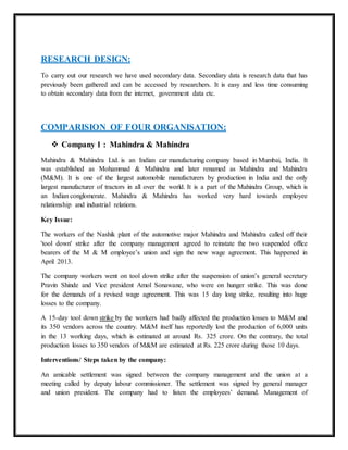 Human resource management project | DOCX