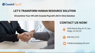Human resource management solution by Coastal Payroll | PDF