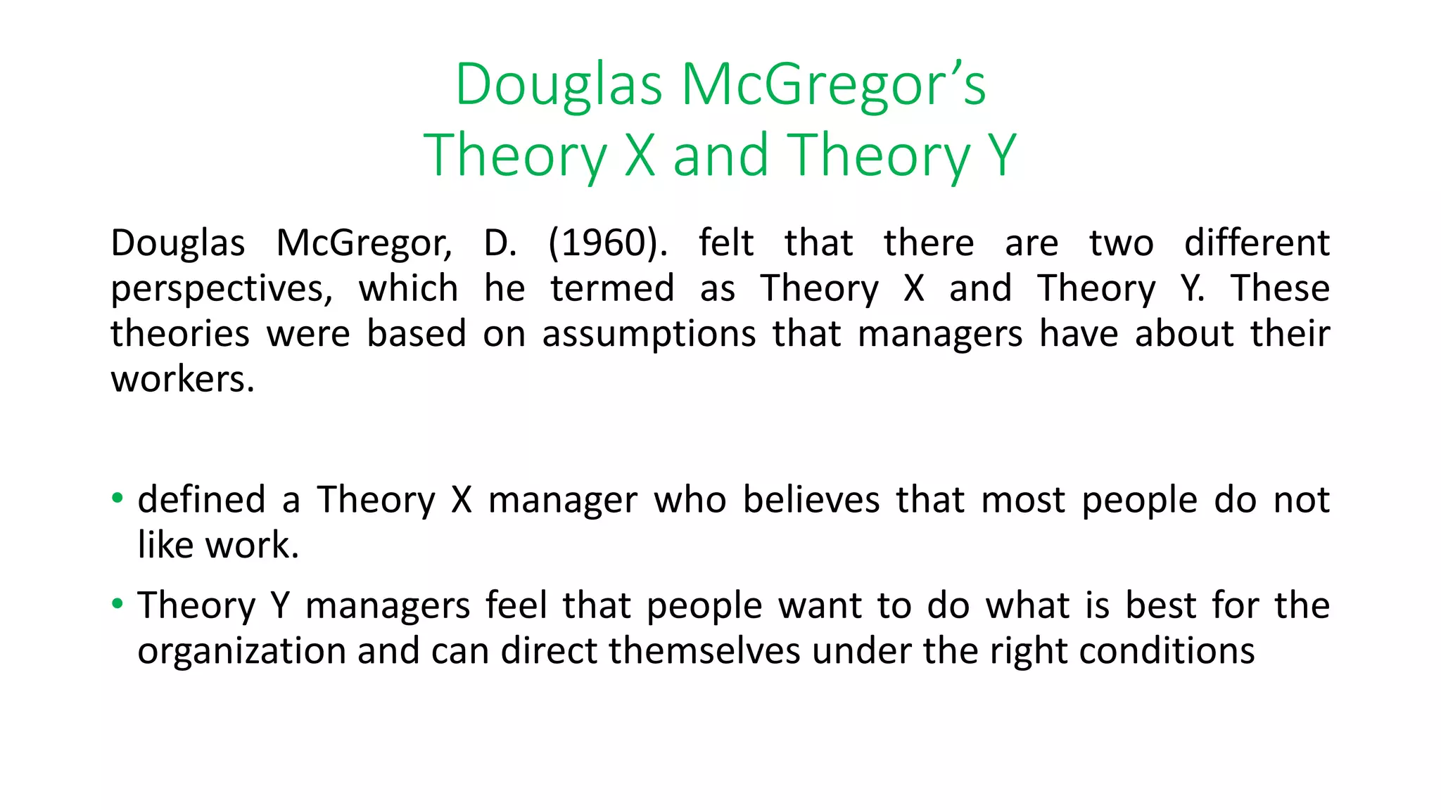 Human resource management theories | PPTX