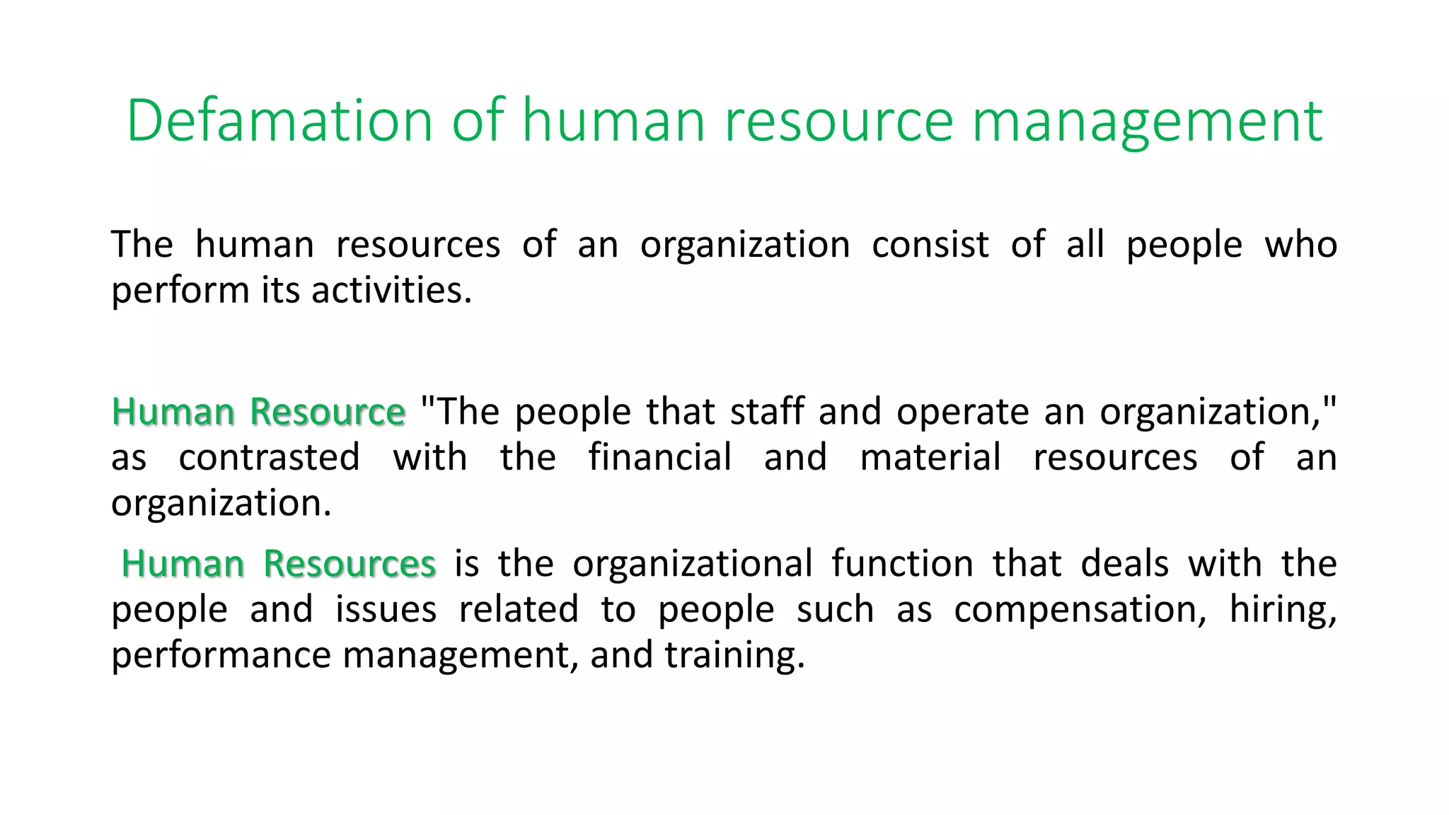 Human resource management theories | PPTX