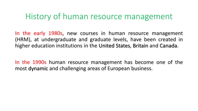 Human resource management theories | PPTX
