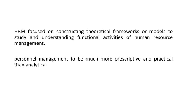 Human resource management theories | PPTX