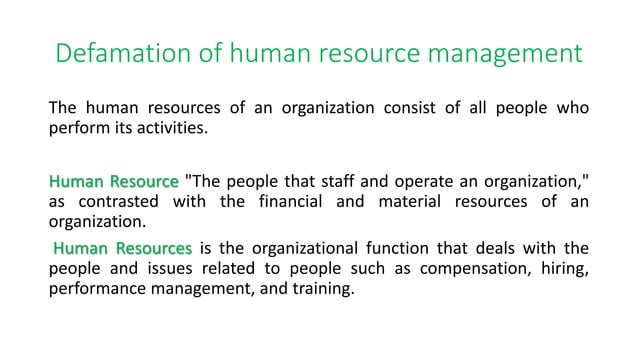 Human resource management theories | PPTX