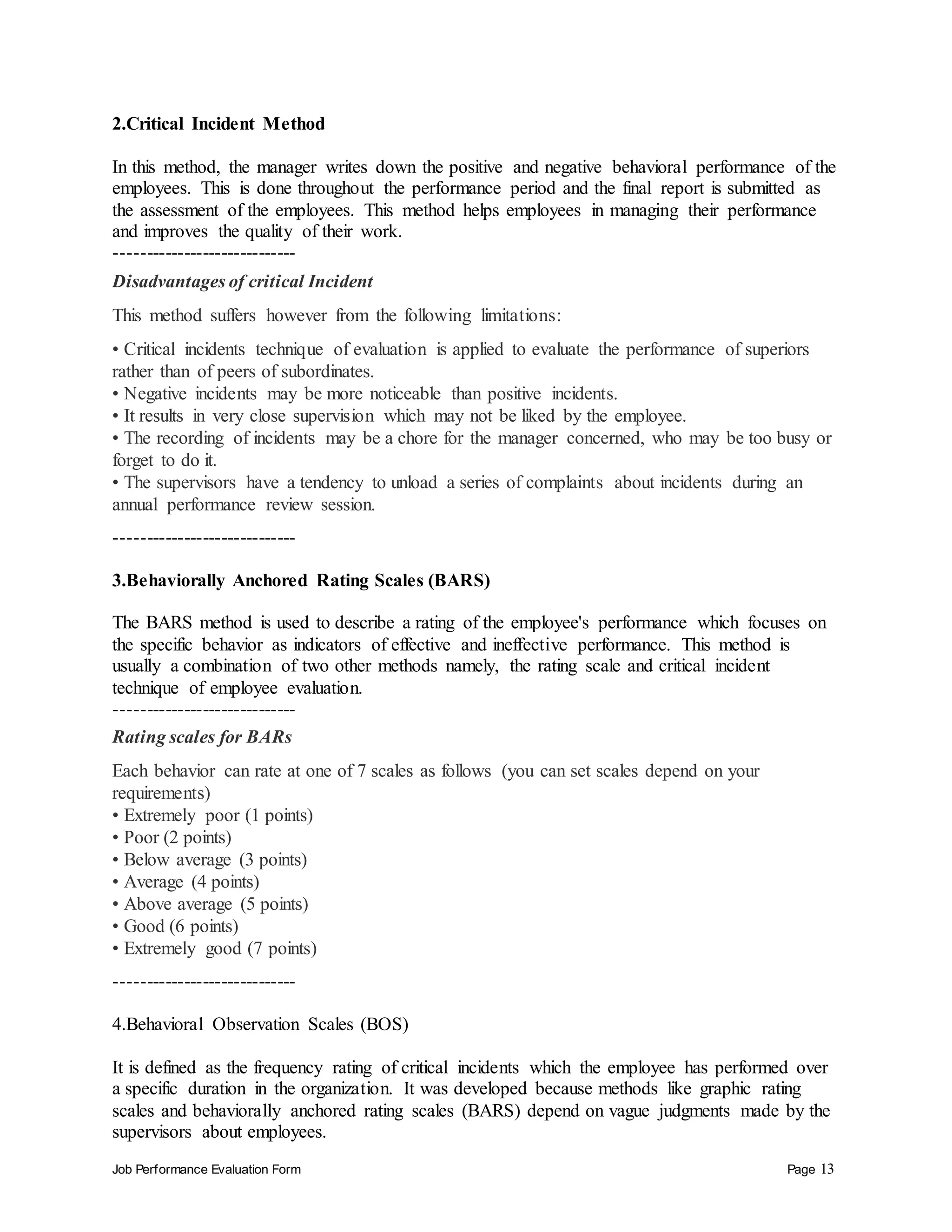 Human resource manager performance appraisal | DOCX