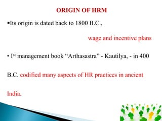 HumanResourceManagment india origin.pptx