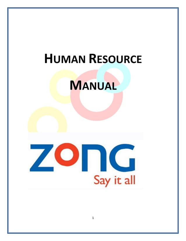Human resource manualpdf | PDF
