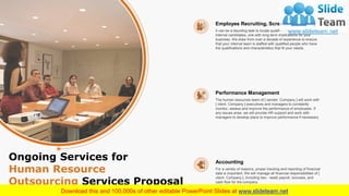Human Resource Outsourcing Services Proposal PowerPoint Presentation Slides | PDF